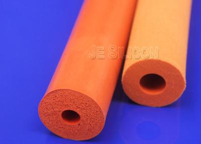 China Thermal Insulation Silicone Foam Tube Buffed Surface 4-80mm Wall Thickness for sale