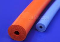 China Thermal Insulation Silicone Foam Tube Buffed Surface 4-80mm Wall Thickness for sale
