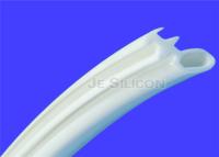 China White Silicone Rubber Edge Trim , High Temperature Rubber Strips Press Resistant for sale
