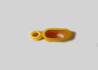 China Shockproof Molded Silicone Parts Odorless , Yellow Silicone Tubing Connectors for sale