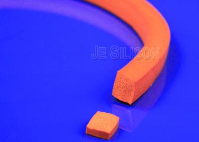 China Electrical Appliance Silicone Foam Rubber Strips Anti Aging Square Elastic for sale