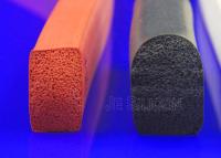 China Industrial Grade Silicone Sponge Rubber Strips Comfortable Touch Feeling for sale