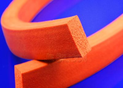 China Medical Instrument Silicone Sponge Rubber Strips Uniform Foam Density for sale