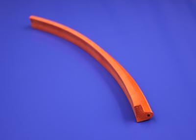China Commercial Standard Red Perforated Silicone Sponge Rubber Strips Jointless Surface for sale