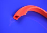 China Commercial Standard Red Perforated Silicone Sponge Rubber Strips Jointless Surface for sale
