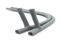 China Oval Shape Silicone Boost Pipes , Customize Diameter Silicone Intercooler Piping for sale