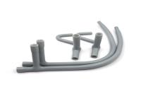 China Oval Shape Silicone Boost Pipes , Customize Diameter Silicone Intercooler Piping for sale
