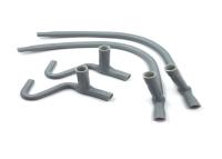 China Oval Shape Silicone Boost Pipes , Customize Diameter Silicone Intercooler Piping for sale