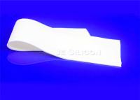China Durable Molded Silicone Parts , White Silicone Rubber Sheet High Tear Resistant for sale
