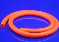 China Ecofriendly Sponge Rubber Silicone Foam Tube Orange Various Specifications for sale