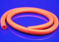 China Ecofriendly Sponge Rubber Silicone Foam Tube Orange Various Specifications for sale