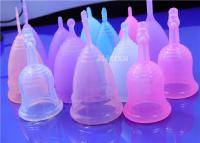 China Replaceable Medical Grade Silica Gel Lady Menstrual Cup Organic Collapsible for sale