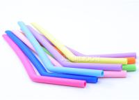 China Space Saving Portable Food Grade Silicone Straws Easily Washing Rust Resistance for sale