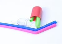 China Durable Silicone Smoothie Straws , Flexible Reusable Straws Long Lifetime for sale