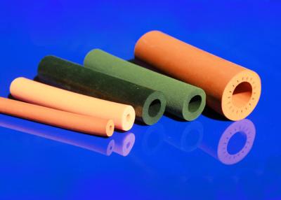 China Insulation Silicone Foam Tube Excellent Tensile Strength Cloth Marks Sheet Surface for sale