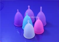 China Foldable Silicone Menstrual Cup Liquid Sterilizing No Foreign Body Sensation for sale