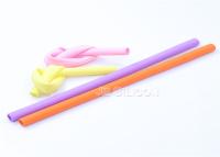 China Outdoor Picnics Food Grade Silicone Straws Milkshakes Yogurt With Brush Cleaner for sale