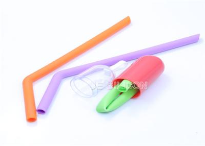 China Ecofriendly Healthy Softy Straws Reusable Silicone Straws No Oxidation for sale