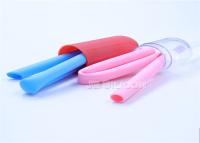 China Folding Telescopic Rubber Bendy Straws 100% Food Grade Silicone Great Hand Feeling for sale