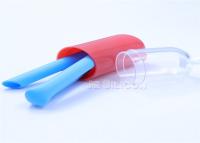 China Folding Telescopic Rubber Bendy Straws 100% Food Grade Silicone Great Hand Feeling for sale