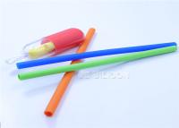 China Ecofriendly Smoothies Food Grade Silicone Straws Safe Plastic Free for sale