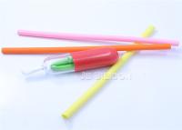 China 10g Flexible Silicone Straws , Extra Long Silicone Straws With Cleaning Brushes for sale