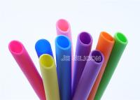 China Colorfast Healthy Bendy Silicone Straws , Skinny Reusable Straws Non Toxic for sale