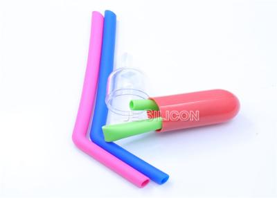 China No Oxidation Straight Food Grade Silicone Straws Easy Use Dishwasher Safe for sale