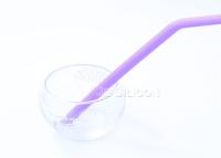 China Safe Bubble Tea Straws With Brush , Silicone Boba Straws No Rubber Taste for sale
