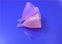 China Lavender Pink Silicone Menstrual Cup Flexible Preventing Leaks Simple Use for sale
