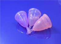 China Lavender Pink Silicone Menstrual Cup Flexible Preventing Leaks Simple Use for sale