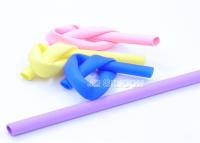 China BPA Free Reusable Silicone Drinking Straws , Silicone Bendy Straws No Metal Aftertaste for sale