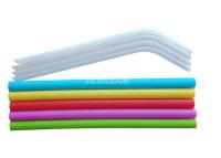 China BPA Free Reusable Silicone Drinking Straws , Silicone Bendy Straws No Metal Aftertaste for sale