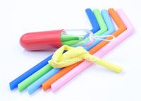 China Electrical Insulation Silicone Collapsible Straw Dishwasher Safe Long Use Time for sale