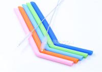 China Flexible EcoFriendly Collapsible Food Grade Silicone Straws With Case for sale