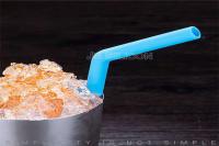 China Curved Bent Drinking Silicone Straws Dishwasher Safe Any Colors Easy To Clean for sale
