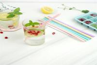 China Collapsible Drinking Food Grade Silicone Straws Non - Stick Easy To Clean for sale