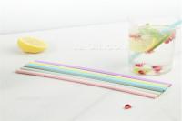 China Collapsible Drinking Food Grade Silicone Straws Non - Stick Easy To Clean for sale