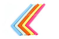China Customized Logo Food Grade Silicone Straws Soft Texture In Bar Accessories for sale