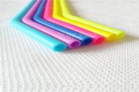 China Eco Friendly Silicone Drinking Straw , Bpa Free Reusable Straws ROSH Approval for sale