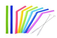 China Eco Friendly Silicone Drinking Straw , Bpa Free Reusable Straws ROSH Approval for sale