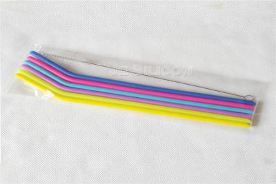 China Eco Friendly Silicone Drinking Straw , Bpa Free Reusable Straws ROSH Approval for sale