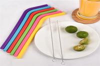 China Non - Toxic Reusable Food Grade Silicone Straw Bar Accessories 100% Bpa Free for sale