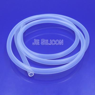 China Antisepsis Flexible 30A Extruded Silicone Rubber Tubing for sale