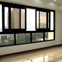 China Commercial Soundproof Aluminum Sliding Window with 1.4mm-2.0mm Profile Thickness and Anodized Waterproof Finish for sale