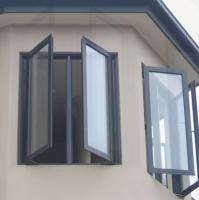 China New Design Aluminum Alloy Casement Window with Sound Insulation and Out Swing Egress Feature for sale