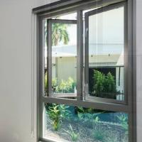China New Design Aluminum Alloy Casement Window with Sound Insulation and Out Swing Egress Feature for sale