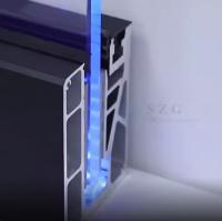 China Aluminum U Channel Glass Railing with 10 Years Warranty and Max Centers 4000mm for Top Mounted Installation for sale