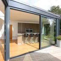 China Heavy Duty Aluminum Sliding Door with Custom Color Options and Energy Efficient Insulated Tempered Glass for sale