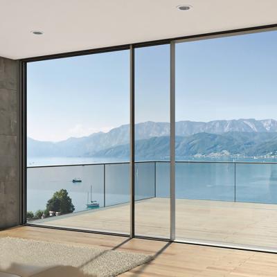 China Slim Light Profile Aluminum Sliding Door with 10 Years Warranty for Commercial and Residential Use for sale